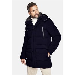 Parka NEW CANADIAN "Stepp-Parka", Herren, Gr. 58, blau (dunkelblau), 100% Polyester, unifarben, lang, Jacken Parka, ohne tierische Produkte hergestellt