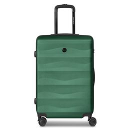 Trolley SMARTBOX "Edition 03 4 Rollen Trolley 65 cm", Gr. 68 l, dunkelgr&uuml;n, ABS, Koffer