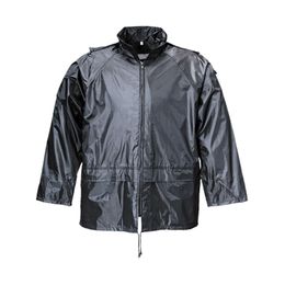 Outdoorjacke TERRAX WORKWEAR "Regen", Herren, Gr. 4XL, schwarz, Obermaterial: 100% Polyester PES., Jacken Outdoorjacke