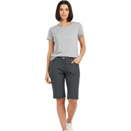 Cargoshorts DEPROC Active "KENORA City Short", Damen, Gr. 34 (XS), Normalgr&ouml;&szlig;en, anthra, 97% Polyester; 3% Elasthan, Hosen, In melierter Optik