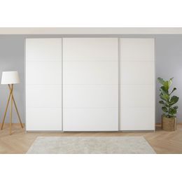 Schwebet&uuml;renschrank Rauch "Kleiderschrank Schrank Garderobe KOLUNA mit Dekor-Front", alpinwei&szlig;, B:315cm H:210cm T:62cm, Holzwerkstoff, Schr&auml;nke, Schwebet&uuml;renschrank, Breiten 203/271/315/360 cm H&ouml;hen 210/229 cm MADE IN GERMANY