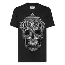 T-Shirt Philipp Plein "Skull", Jungen, Gr. L, 02, schwarz, Obermaterial: 100% Baumwolle, 100% Glas, Shirts T-Shirt