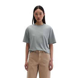 Marc O'Polo T-Shirt MARC O'POLO "mit TENCEL&trade; Modal", Damen, Gr. L, quiet sea, Obermaterial: 48% Modal, 48% Baumwolle, 4% Elasthan, unifarben, Basic, loose fit, Rundhals, Shirts T-Shirt
