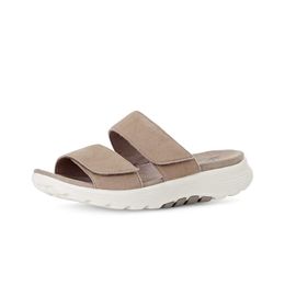 Pantolette Gabor "Pantolette", Damen, Gr. 44, beige, Schuhe Pantolette