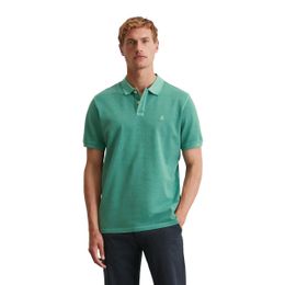 Marc O'Polo Poloshirt MARC O'POLO "aus Bio-Baumwolle", Herren, Gr. L, gr&uuml;n (eucalyptus gr&uuml;n), Obermaterial: 100% Baumwolle, unifarben, Basic, Strickb&uuml;ndchen, Shirts