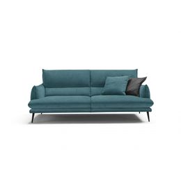 2,5-Sitzer Egoitaliano "FUNNY, hochwertiges und aktuelles Design, bequeme R&uuml;ckenlehne", gr&uuml;n (blaugr&uuml;n), B:210cm H:90cm T:95cm, 100% Polyester, Sofas, toller Sitzkomfort