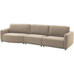 Sch&ouml;ner Wohnen Kollektion 3-Sitzer "Wonder, Modernes Design mit sanfter Rundung", nature, B:349cm H:86cm T:125cm, 99% Polyester, 1% Polyacryl, SCH&Ouml;NER WOHNEN-KOLLEKTION, Sofas, Organische Form, Kammerkissen-Komfort & XXL-Ma&szlig;e