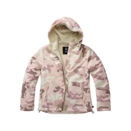 Allwetterjacke Brandit "Brandit Damen Ladies Windbreaker Frontzip", Damen, Gr. 4XL, candy camo, 100% Polyester, mehrfarbig, normal, ohne Ausschnitt, Jacken