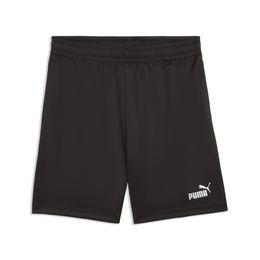 Sporthose Puma "Essentials Mesh Relaxed Shorts Jugendliche", M&auml;dchen, Gr. 128, Normalgr&ouml;&szlig;en, schwarz, Obermaterial: 100% Polyester. Taschenfutter: 100% Polyester, unifarben, relaxed fit, Hosen Sporthose