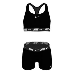 Badeanzug Nike "RACERBACK BIKINI & S", Damen, Gr. XL, N-Gr, schwarz, Obermaterial: 80% Nylon, 20% Elasthan, Badeanz&uuml;ge Badeanzug, sportlicher Stil, schnell trocknendes Material