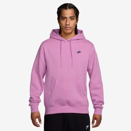 Kapuzensweatshirt Nike Sportswear "M NK CLUB BB PO HOODIE", Herren, Gr. 4XL, lt magenta, Jersey, Obermaterial: 80% Baumwolle, 20% Polyester, normal, Rundhals, Sweatshirts, mit K&auml;ngurutasche, mit angesetztem B&uuml;ndchen, ohne Verschluss