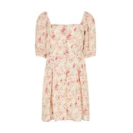 Lily & Lionel Midikleid LILY AND LIONEL "India Button Front Wishing Well Floral Print Mini Dress Damen", Damen, Gr. 38, Normalgr&ouml;&szlig;en, multi, 100% Viskose, Kleider Midikleid