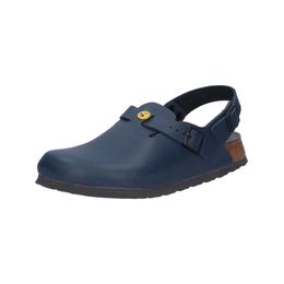 Pantolette Birkenstock "Tokio ESD", Damen, Gr. 37, blau, Obermaterial: 100% Rindsleder Leather cow., Schuhe Pantolette