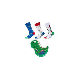 Socken Fun Socks "3er Pack", M&auml;dchen, Gr. 29-35, blau (provence), 66%, Baumwolle, 29%, Polyester, 3%, Polyamid, 2%, Elasthan, gemustert, Socken Socken