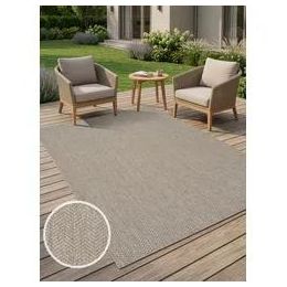 Teppich OTTO HOME "Nollan, In- und Outdoor geeignet, Balkon, Camping", beige, B:117cm H:8mm L:180cm, Kunstfaser, Teppiche, Teppich, Wetterfest & UV-best&auml;ndig, Esszimmer, Wohnzimmer