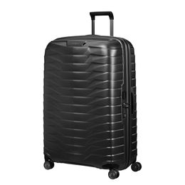 Hartschalen-Trolley Samsonite "PROXIS, verschiedene Gr&ouml;&szlig;en und Farben", Gr. B/H/T: 57cm x 81cm x 32cm 125 l, matt graphit, Polypropylen, unifarben, festlich, Koffer, arretierbares und versenkbares Druckknopf-Trolleysystem