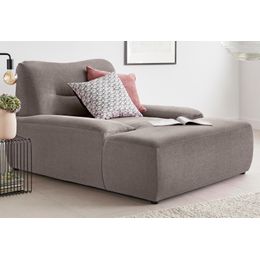 Loveseat DOMO collection "Cesena Designsessel zum Kuscheln, komfortabel Relaxen, Breite 122cm", grau (stone), B:122cm H:81cm T:151cm, Sessel, bequem und stylish, frei im Raum stellbar
