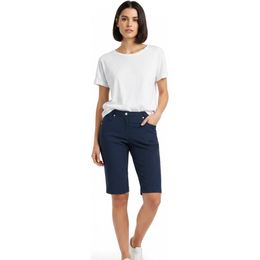 Cargoshorts DEPROC Active "KENORA City Short", Damen, Gr. 36 (S), Normalgr&ouml;&szlig;en, navy, 97% Polyester; 3% Elasthan, Hosen, In melierter Optik