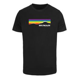 T-Shirt MisterTee "MisterTee Human Pride Tee", Damen, Gr. XL, schwarz, 100% Baumwolle, bedruckt, normal, Rundhals, Shirts T-Shirt