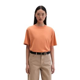 Marc O'Polo T-Shirt MARC O'POLO "mit TENCEL&trade; Modal", Damen, Gr. L, warm orange, Obermaterial: 48% Modal, 48% Baumwolle, 4% Elasthan, unifarben, Basic, loose fit, Rundhals, Shirts T-Shirt
