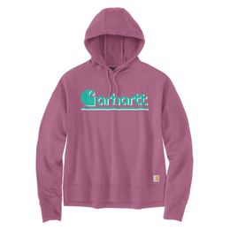 Kapuzenpullover Carhartt "Graphic", Gr. L, pink (pink, t&uuml;rkis), Obermaterial: 50% Baumwolle CO. 50% Polyester PES., Pullover Kapuzenpullover