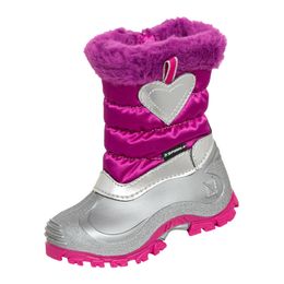 Winterstiefel Spirale "Sonja" Gr. 20, lila (lila silber), 20, Obermaterial: 100% Synthetik synthetic., Schuhe, Winterstiefel