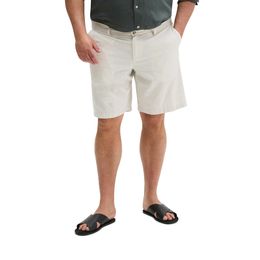 Marc O'Polo Shorts MARC O'POLO "aus Bio-Baumwoll-Leinen-Mix", Herren, Gr. 44, Normalgr&ouml;&szlig;en, light beige, Obermaterial: 74% Baumwolle, 23% Leinen, 3% Elasthan, unifarben, regular fit kurz, Hosen Shorts