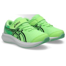 Laufschuh asics "PATRIOT 14 PS", Kinder, Gr. 27, illuminate gr&uuml;n, schwarz, Synthetik, Schuhe Laufschuh, f&uuml;r Kinder