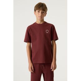 Rundhalsshirt Garcia, M&auml;dchen, Gr. 176, cowhide, Jersey, Obermaterial: 80% Baumwolle, 15% Polyester, 5% Elasthan, bedruckt, normal h&uuml;ftbedeckend, Rundhals, Shirts Rundhalsshirt, mit kleinem Frontprint, for Boys