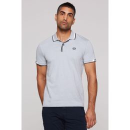 Poloshirt CMPD, Herren, Gr. 4XL, smokey mint, Piqu&eacute;, Material: 100% Baumwolle, bedruckt, regular fit normal, hoch geschlossener Ausschnitt, eingesetzt B&uuml;ndchen, Shirts, aus Baumwolle
