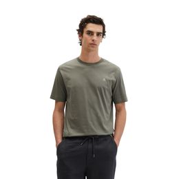 Marc O'Polo T-Shirt MARC O'POLO "aus reiner Bio-Baumwolle", Damen, Gr. L, saddle gray, Obermaterial: 100% Baumwolle, unifarben, Basic, regular fit, Rundhals, normaler Saum, Shirts T-Shirt