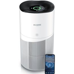 Brandson Luftreiniger HEPA Aktivkohlefilter, Smart Home App, Air Purifier 402 m&sup3;/h, Allergiker geeignet, leise, 90 m&sup2;