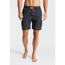 Badeshorts CMP, Herren, Gr. 46, N-Gr, antracite, Obermaterial: 100% Polyamid. Futter: 100% Polyester, Badehosen Badeshorts, leichtes Obermaterial aus Polyamid, Futter aus Polyester