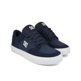 Sneaker DC Shoes "Onyx", Herren, Gr. 10,5 (44), navy, wei&szlig;, Obermaterial:58, 5% Leder, 32, 7% Synthetik, 8, 8% Microfaser;, Schuhe Sneaker