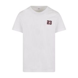 T-Shirt MisterTee "MisterTee 23 EMB Tee", Damen, Gr. L, wei&szlig;, 100% Baumwolle, normal, Rundhals, Shirts T-Shirt