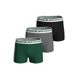 Boxershorts NFL "Boxershort NFL 3pk Boxers 3er Pack", Damen, Gr. M, new york jets, Obermaterial: 95% Baumwolle CO. 5% Elasthan EL., Unterhosen