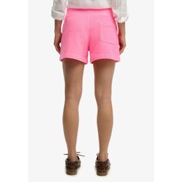 Shorts Superdry "STUDIOS SWEAT SHORT", Damen, Gr. M, N-Gr, dry fluro pink, Jersey, Obermaterial: 100% Baumwolle, unifarben, slim fit ca. Mitte Knie, Hosen Shorts