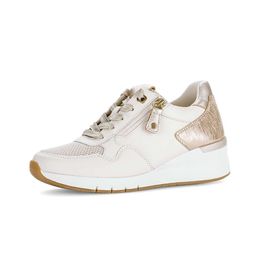 Sneaker Gabor "Sneaker low", Damen, Gr. 38,5, beige, Schuhe Sneaker