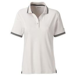 Poloshirt LPO "Funktionspolo Amanda 3", Damen, Gr. 36 (S), hellgrau, 100% Polyester, tailliert, Shirts, Schnelltrocknendes Material