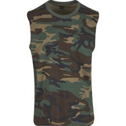 Tanktop Brandit "Brandit Brandit T-Shirt sleeveless", Damen, Gr. L, woodland, 100% Baumwolle, unifarben, normal, Tops Tanktop