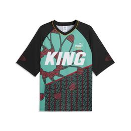 Trainingsshirt Puma "King Trikot Erwachsene", Damen, Gr. XXL, vibrant gr&uuml;n, Obermaterial: 100% Polyester. Rippe: 3% Elasthan, 97% Polyester, mehrfarbig, V-Ausschnitt, Shirts