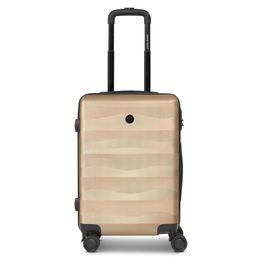 Trolley SMARTBOX "Edition 03 4 Rollen Kabinentrolley 55 cm", Gr. 41 l, taupe, ABS, Koffer