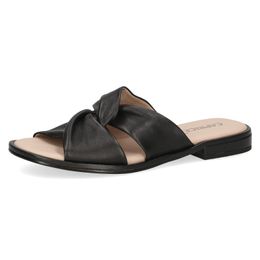 Pantolette Caprice, Damen, Gr. 38, schwarz, Nappaleder, Schuhe Pantolette, Blockabsatz, Sommerschuh mit hochwertiger Memotion Ausstattung