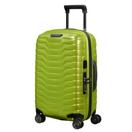Hartschalen-Trolley Samsonite "PROXIS, verschiedene Gr&ouml;&szlig;en und Farben", Gr. B/H/T: 35cm x 55cm x 23cm 38 l, lime, Polypropylen, unifarben, festlich, Koffer, arretierbares und versenkbares Druckknopf-Trolleysystem