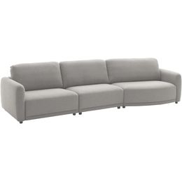 Sch&ouml;ner Wohnen Kollektion 3-Sitzer "Wonder, Modernes Design mit sanfter Rundung", grau, B:349cm H:86cm T:125cm, 99% Polyester, 1% Polyacryl, SCH&Ouml;NER WOHNEN-KOLLEKTION, Sofas, Organische Form, Kammerkissen-Komfort & XXL-Ma&szlig;e