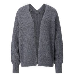 Seldom Damen-Strickjacke Rippe S Anthrazit
