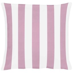 Dekokissen "Delfi" Gr. 2, bunt (wei&szlig;, mauve, gestreift), B:49cm L:49cm, Obermaterial: 100% Polyester, Dekokissen_Sitzkissen_Kissenh&uuml;llen, ohne F&uuml;llung