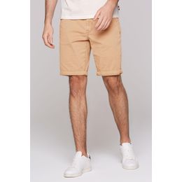 Chinohose CMPD, Herren, Gr. L, Normalgr&ouml;&szlig;en, braun (tan), Web, Material: 98% Baumwolle, 2% Elasthan, used, regular fit knielang, Hosen Chinohose, mit Baumwolle