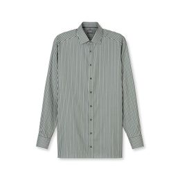 Businesshemd OLYMP "OLYMP Luxor, comfort fit, New Kent", Herren, Gr. 44, Normaler Arm, grau, gr&uuml;n, 100% Baumwolle, Hemden
