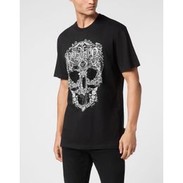 T-Shirt Philipp Plein "Skull", Jungen, Gr. 3XL, 02, schwarz, Obermaterial: 100% Baumwolle, 100% Glasfaser, Shirts T-Shirt